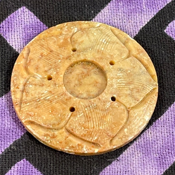 Other | New Soap Stone Cone And Stick Incense Burner Round Carved ...